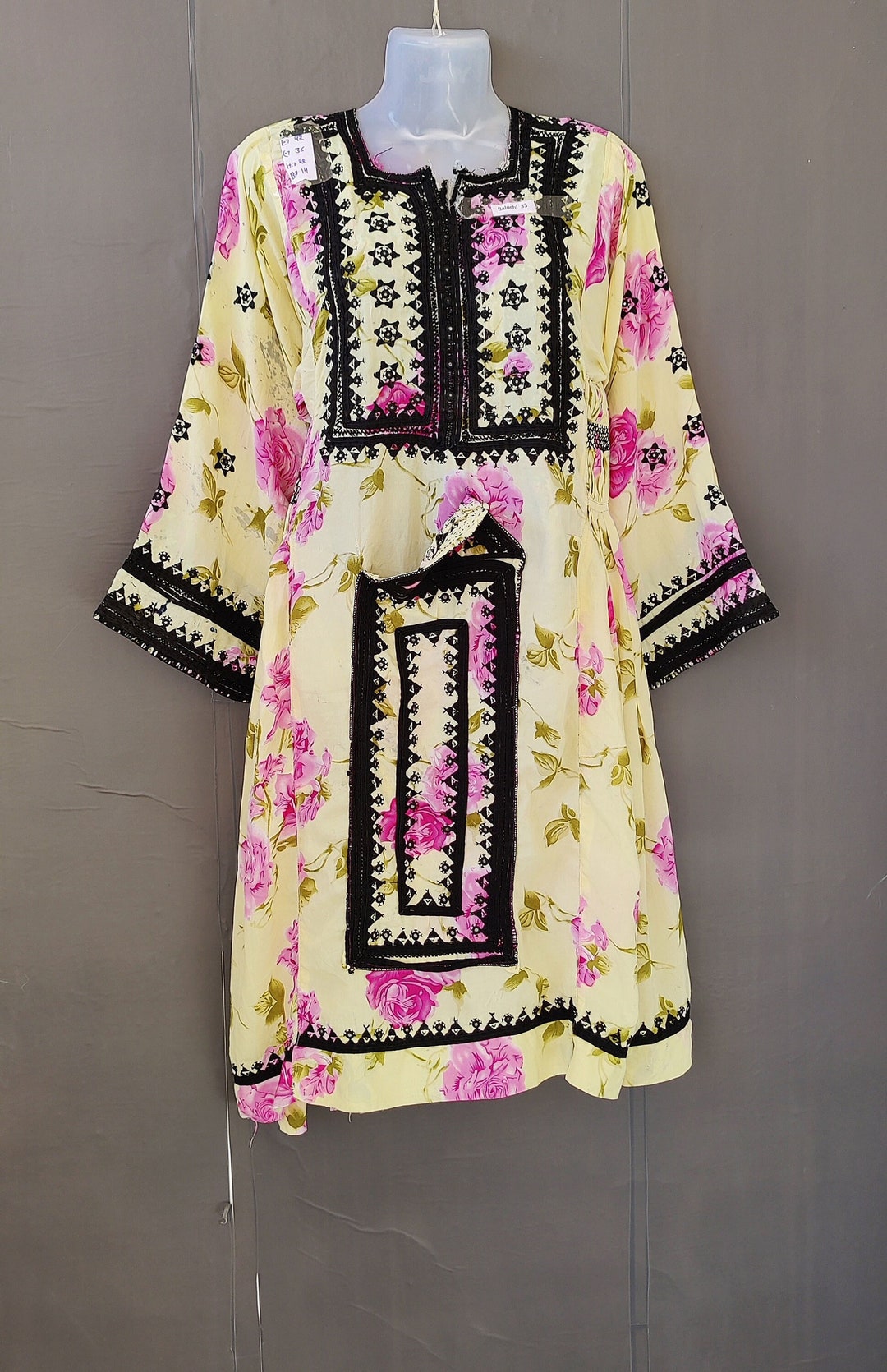 Cotton Banjara Dress Antique Bohemian Baluchi Tunic Unique Girl's Top ...