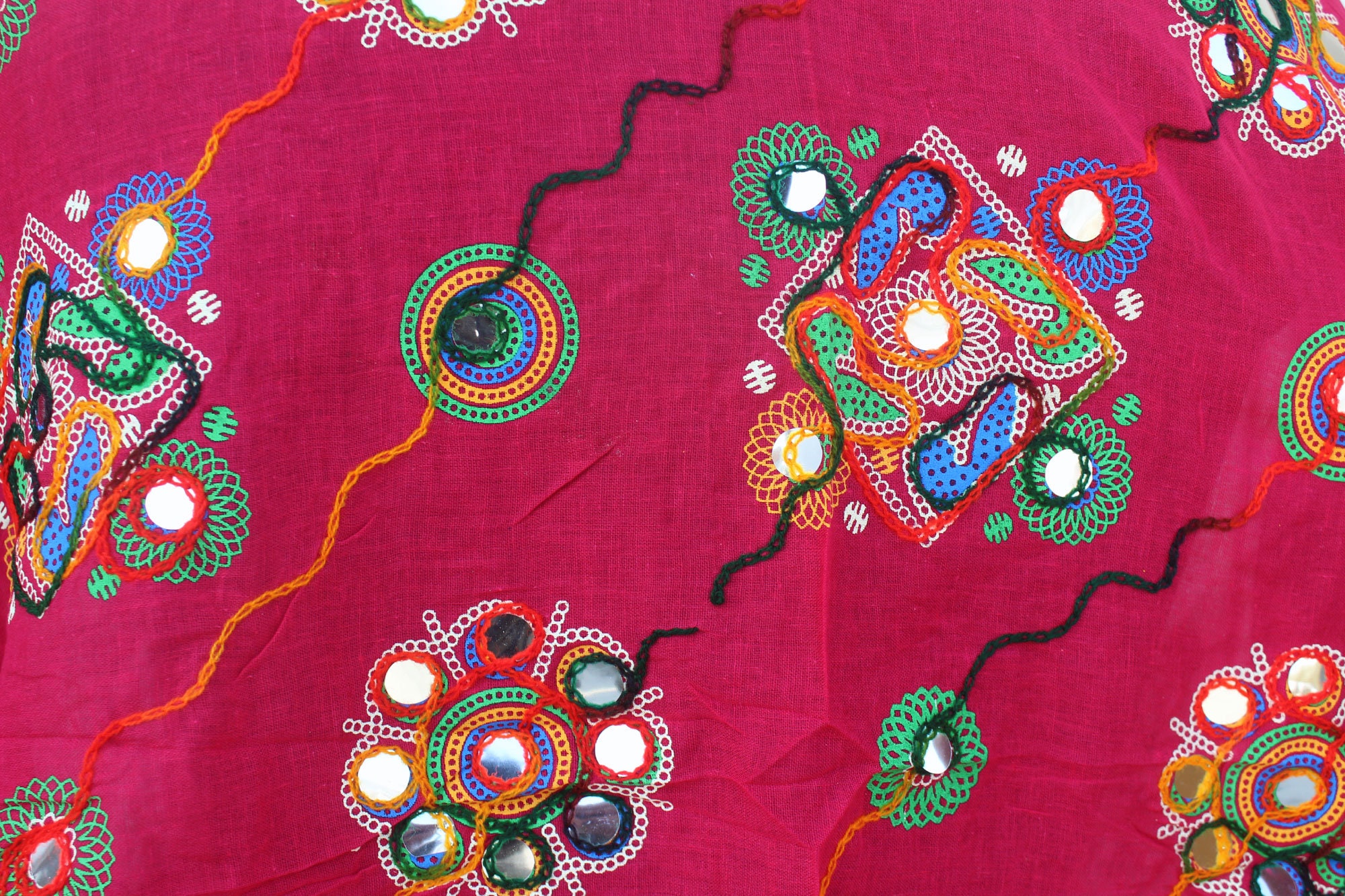 Hand Embroidered Phulkari Dupatta Colourful Floral Design | Etsy