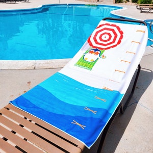 Cute Penguin Beach Towel, Extra Soft Microfiber Pool Towel for Kids ...