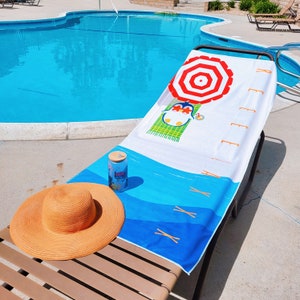 Cute Penguin Beach Towel, Extra Soft Microfiber Pool Towel for Kids ...