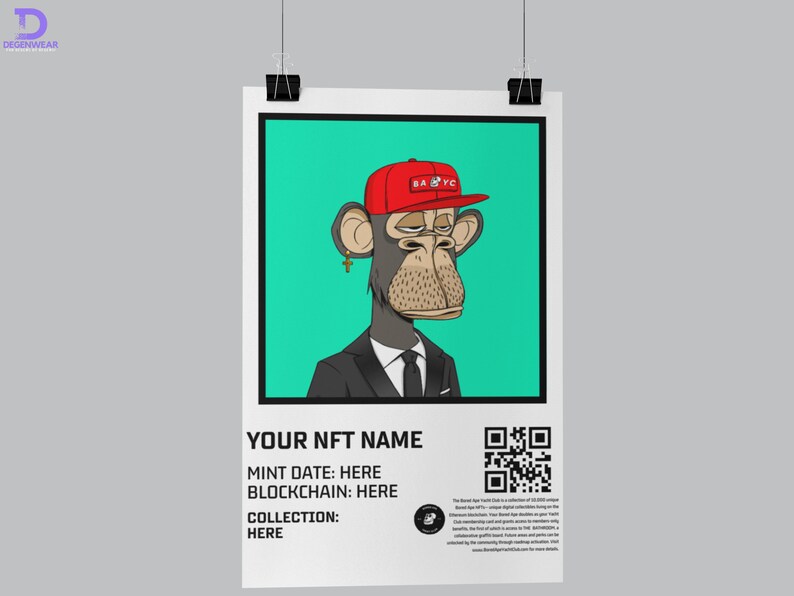 Custom NFT Poster 18''x 24'' Print Your Own | Etsy