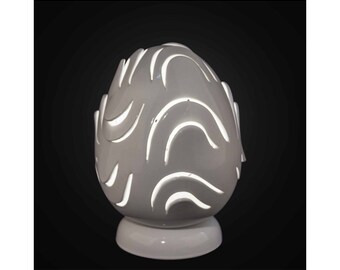 Perforated Ceramic Lamp - Etsy