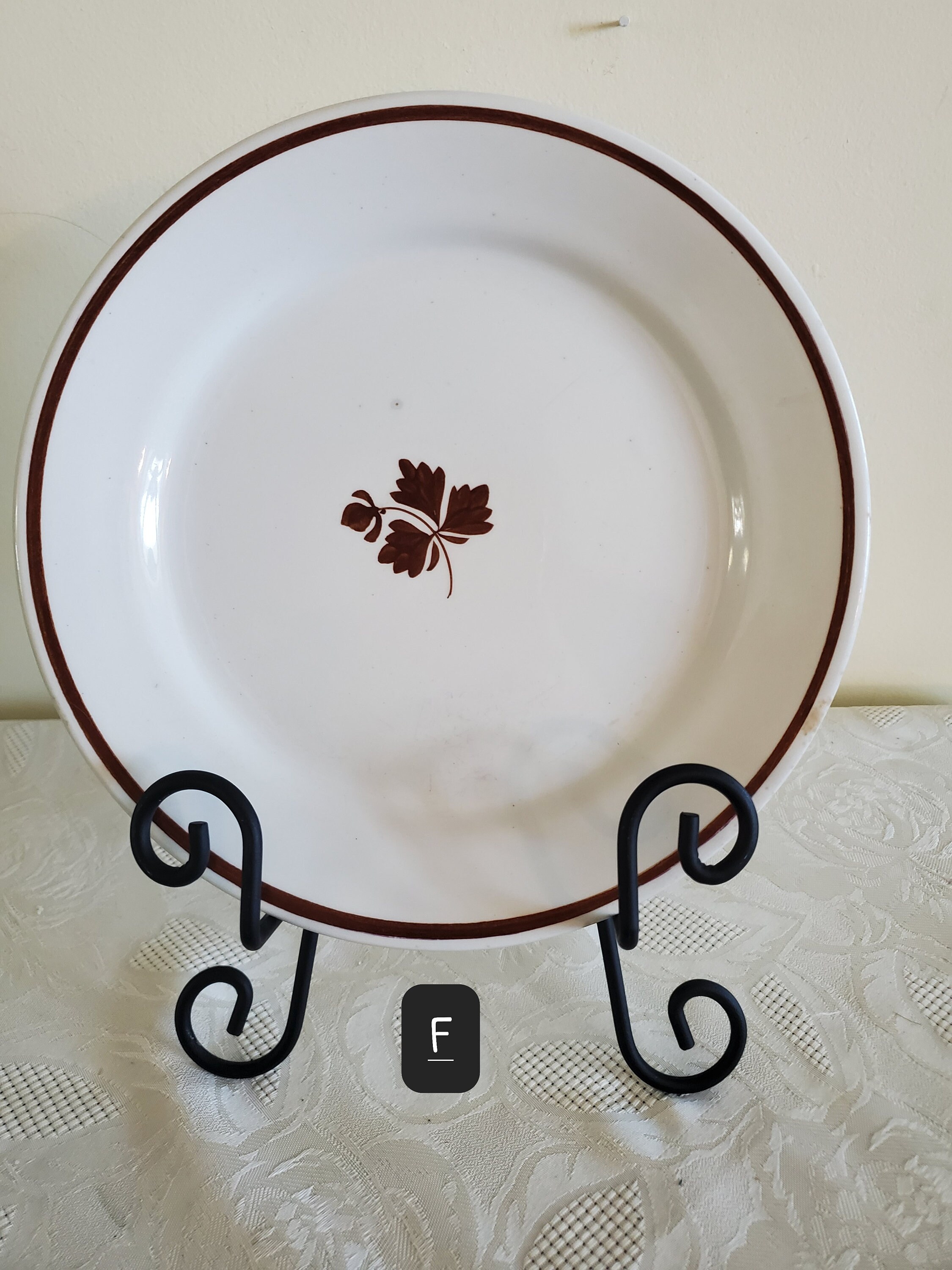 Antique Tea Leaf Ironstone Dinner Plates - Etsy