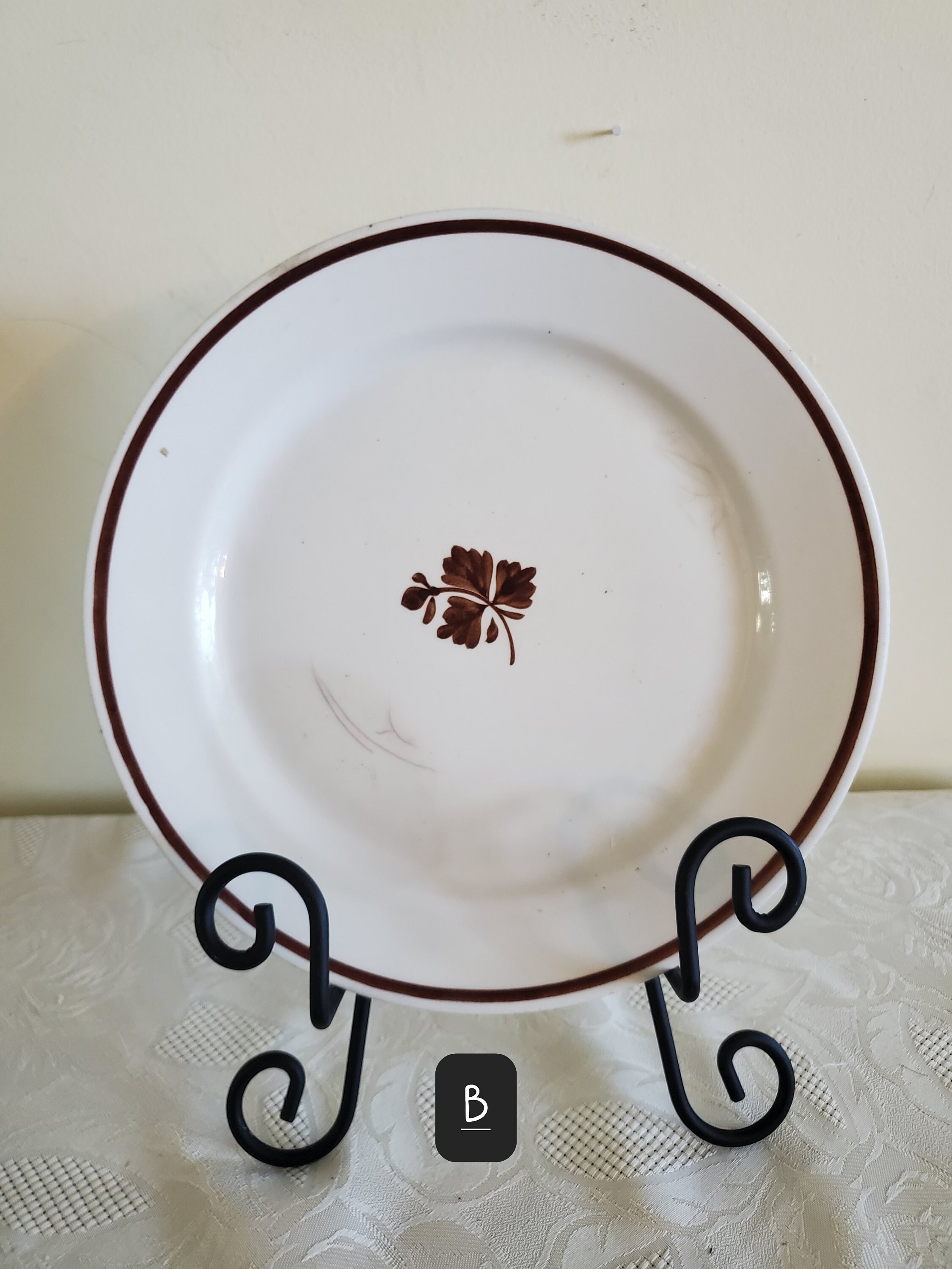 Antique Tea Leaf Ironstone Dinner Plates - Etsy