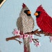 PDF Pattern 5 Cardinal Embroidery Pattern Cardinal Birds and Cherry ...