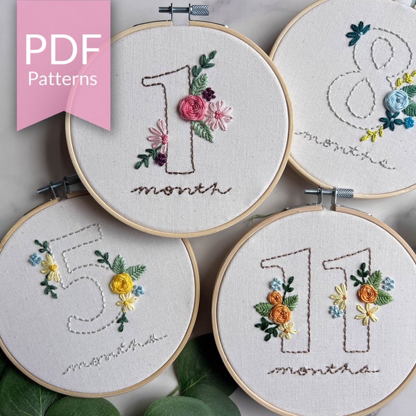 Crochet Months Milestone - Etsy