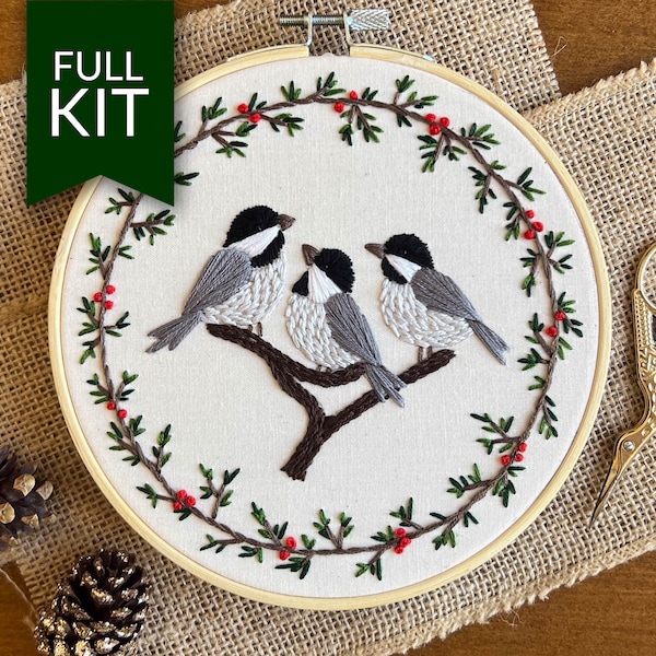 Winter Chickadee - Etsy