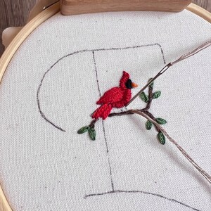 Bird Alphabet Embroidery Pattern | A-Z Monogram (PDF Download) - Etsy