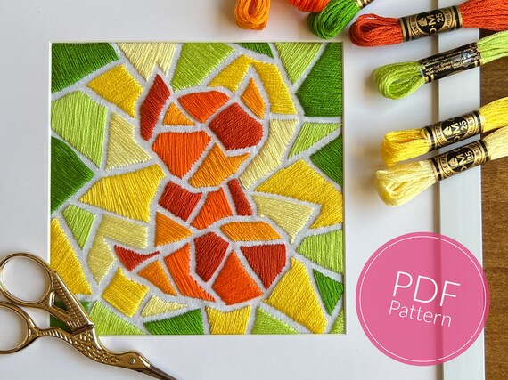 Red Fox Hand Embroidery Pattern Red Fox DIY Craft Kit - Etsy