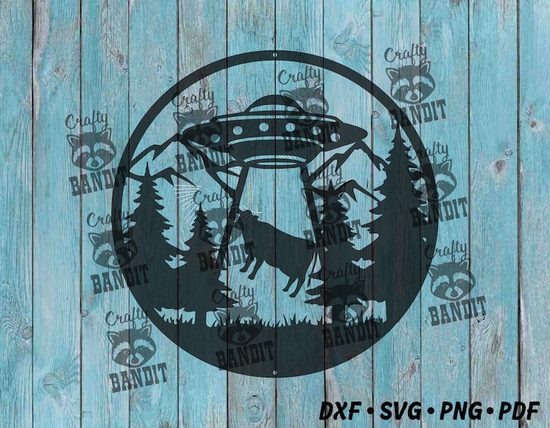 Cow Ufo Alien Abduction SVG and DXF for CNC Plasma, Laser, Waterjet - Etsy