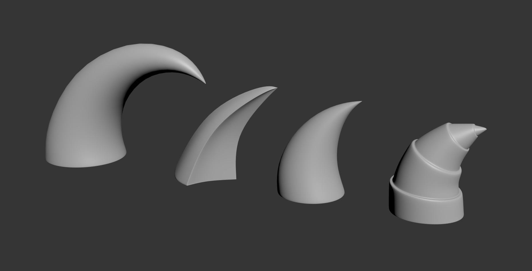Horns Bundle Pack 2 | 3D Model Stl Files - Etsy