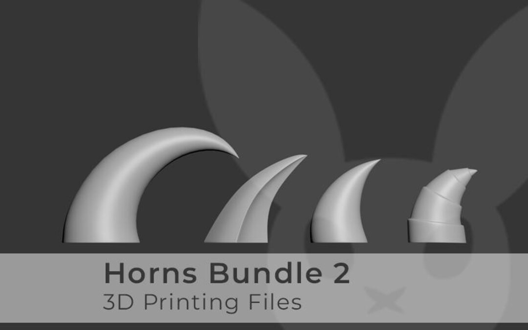Horns Bundle Pack 2 | 3D Model Stl Files - Etsy