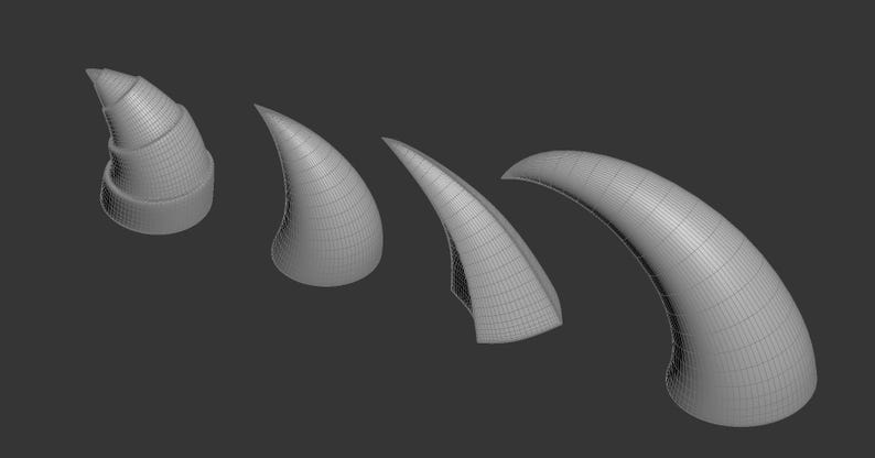 Horns Bundle Pack 2 | 3D Model Stl Files - Etsy