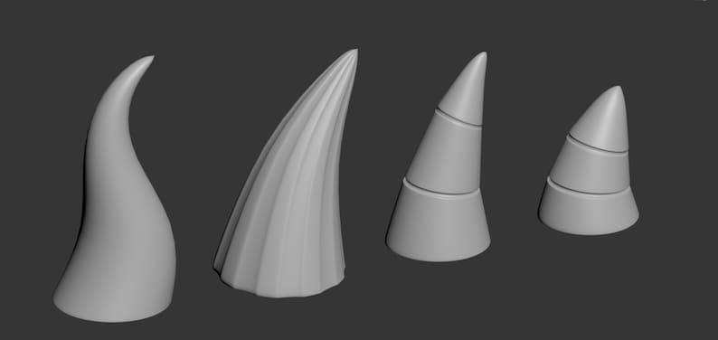 Horns Bundle Pack 1 | 3D Model Stl Files - Etsy