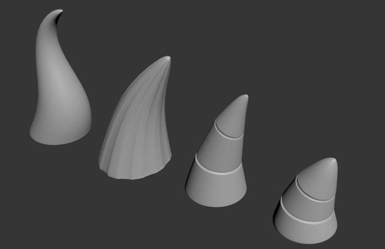 Horns Bundle Pack 1 3D Model Stl Files - Etsy