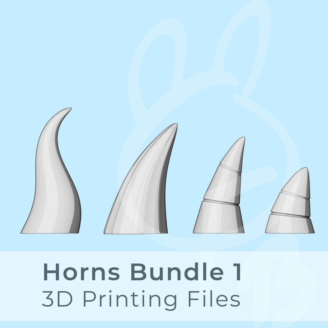 Horns Bundle Pack 1 | 3D Model Stl Files - Etsy