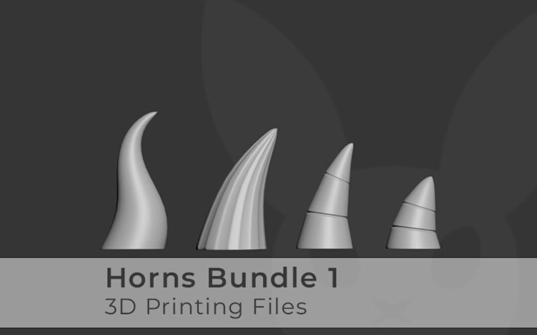 Horns Bundle Pack 1 | 3D Model Stl Files - Etsy