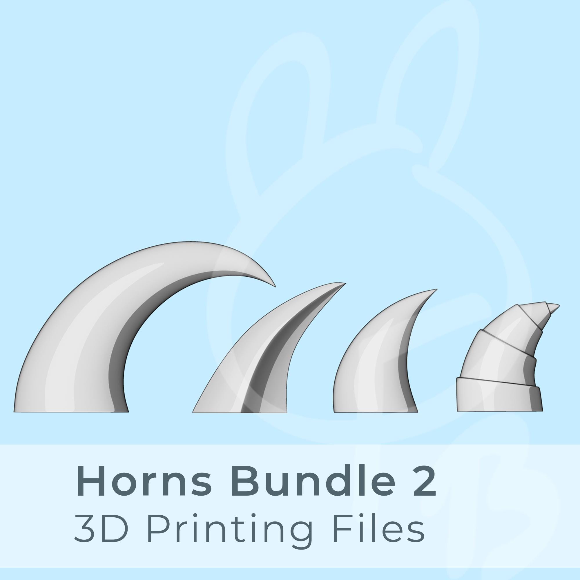Horns Bundle Pack 2 | 3D Model Stl Files - Etsy