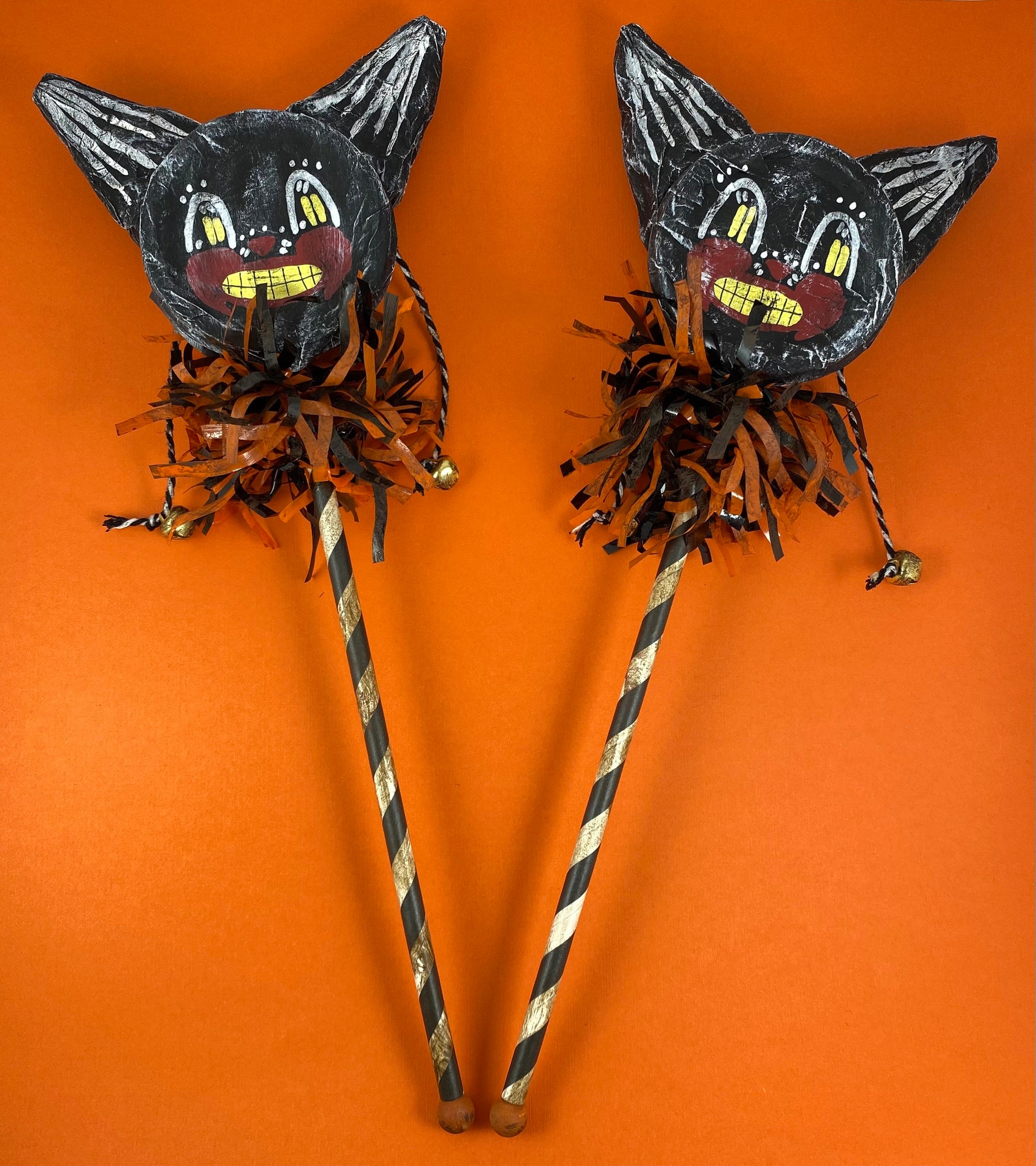 Vintage Inspired Noisemaker, Halloween Folk Art, Shaker Rattle - Etsy