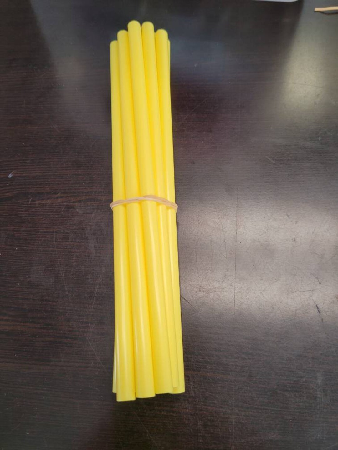 13 Yellow Plastic Straws - Etsy