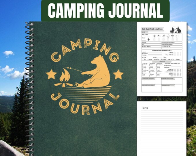 Campsite Logbook for Campers | Unique Camp Gift | Camping Journal ...