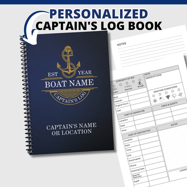 Captains Log Book - Etsy