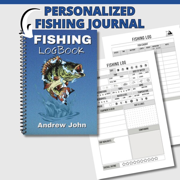 Fishing Log Journal - Etsy