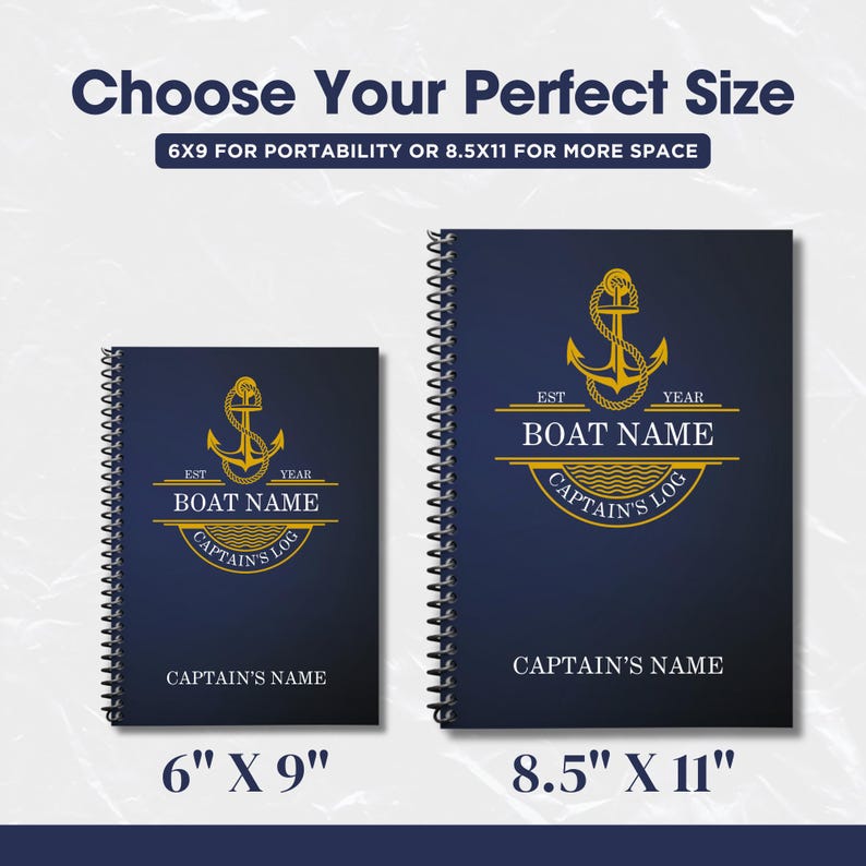 Personalized Boat Captain's Log Book: Nautical Journal - Etsy