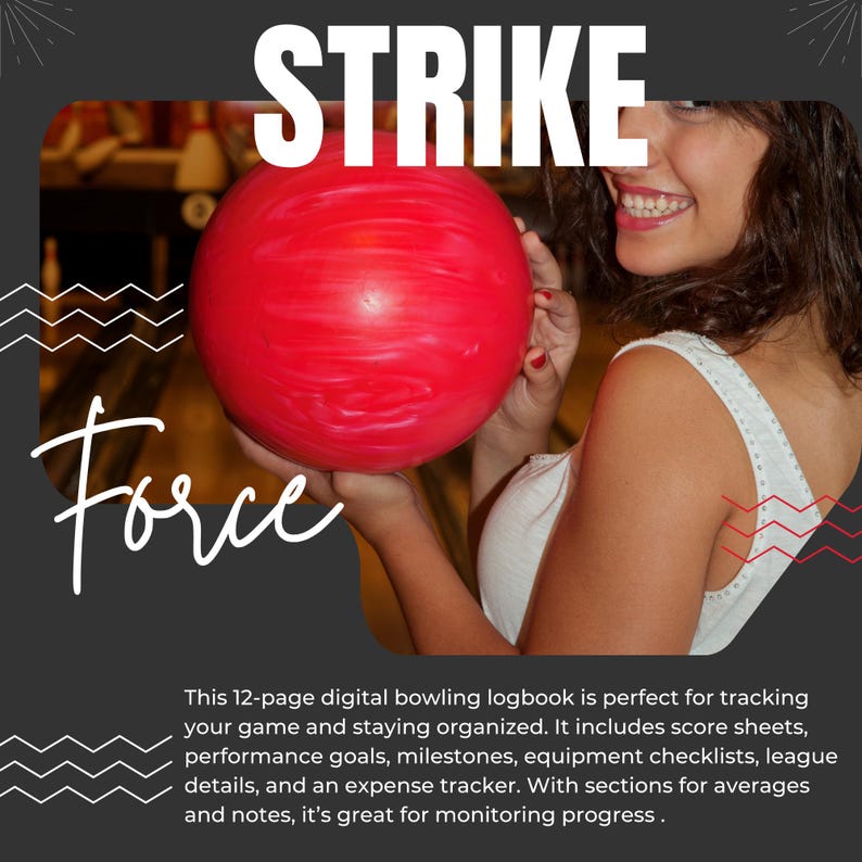 Printable Bowling Score Sheets & Tracker | Digital Scorebook PDF ...