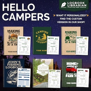 Personalized Camping Journal: RV Travel Logbook for Campers - Etsy
