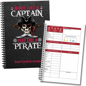 Personalized Pirate Captain's Log Book: Nautical Boating Journal - Etsy