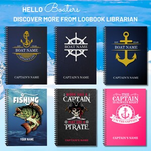 Personalized Boat Captain's Log Book: Nautical Journal - Etsy