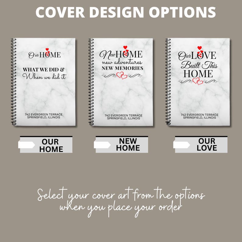 Custom Home Maintenance Record Book Personalized House Care Log 150 ...