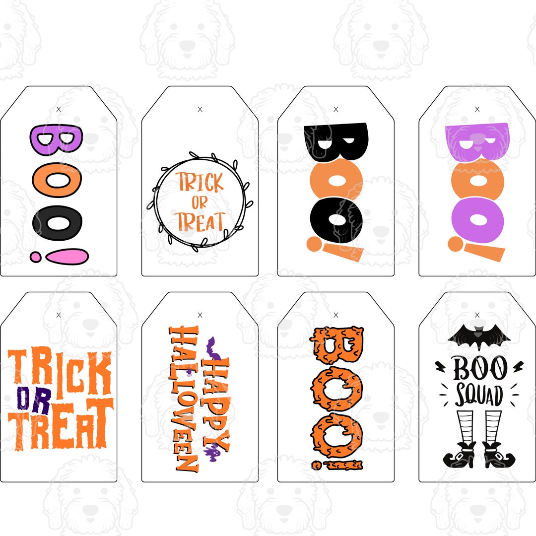Printable Halloween Gift Tags - Instant Digital Download - Treat Bags ...