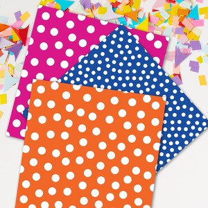 Seamless Circle and Dot Digital Papers - Rainbow Circles and Dots ...