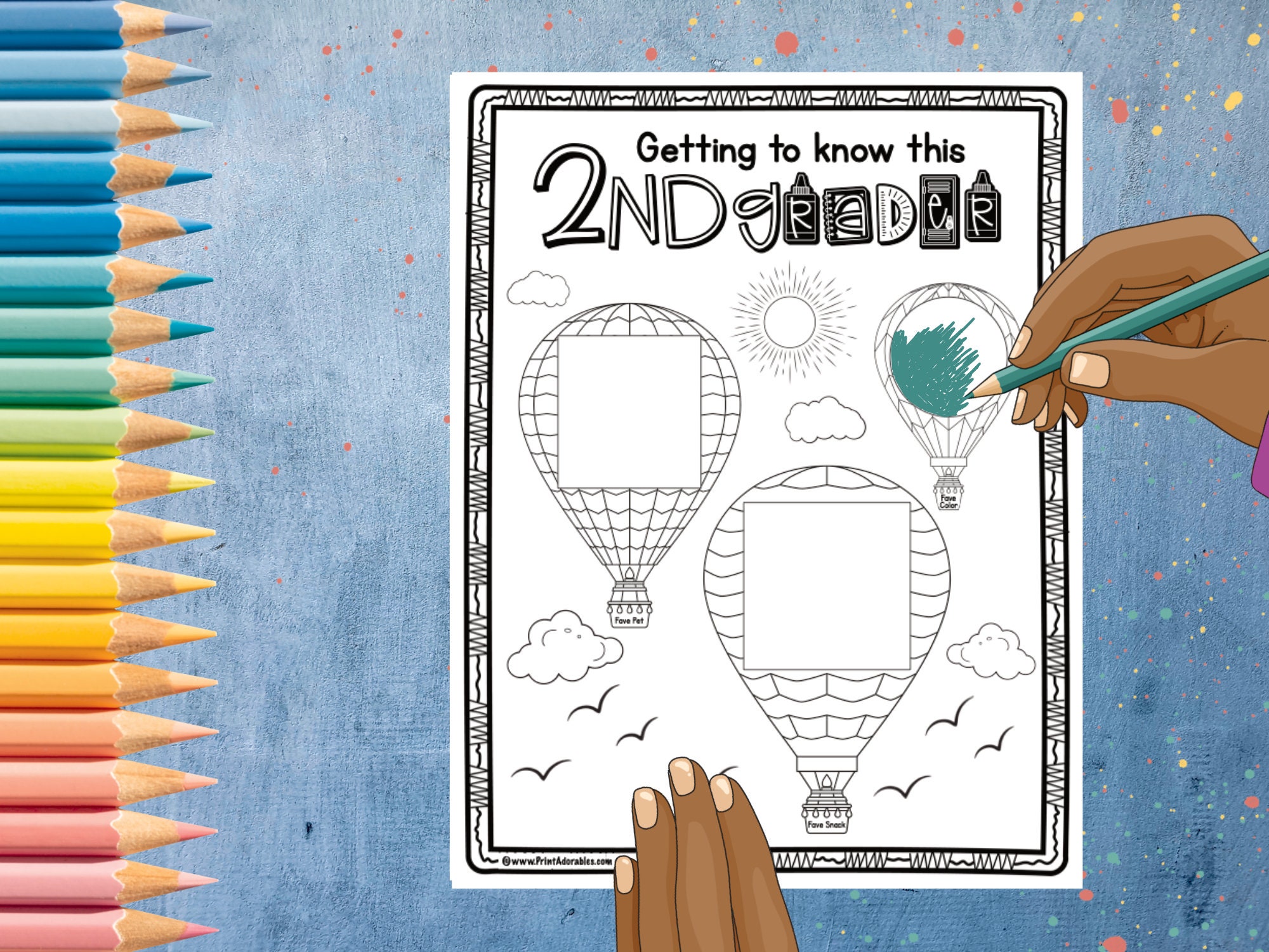 2nd Grade Back to School Activities BUNDLE - 16 Second Grade Coloring ...