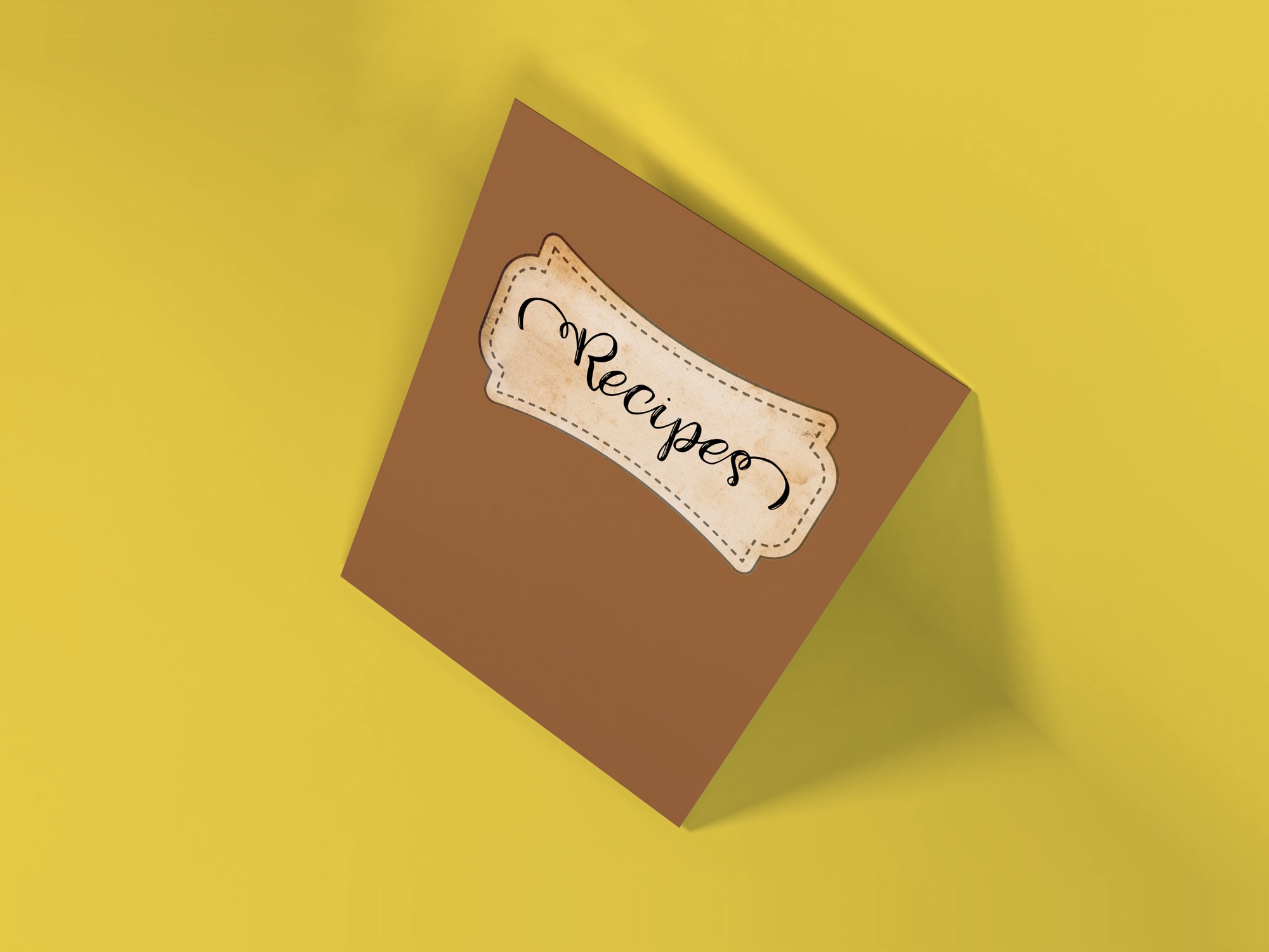 Recipe Binder Cover and Spine - US Letter + A4 - 6 Variations of Recipe ...