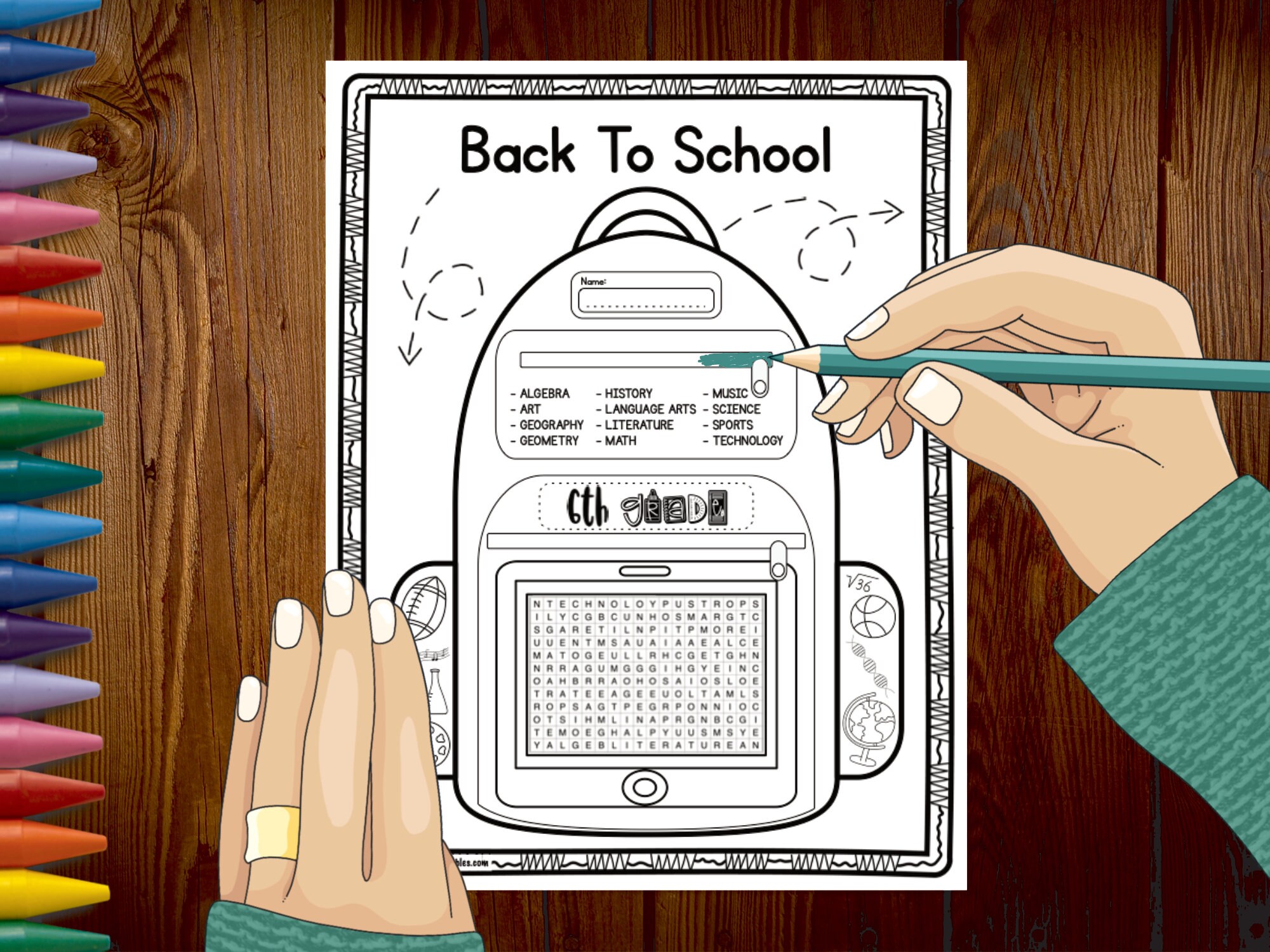 6th Grade Back to School Complete BUNDLE 18 X No Prep Games, Puzzles ...