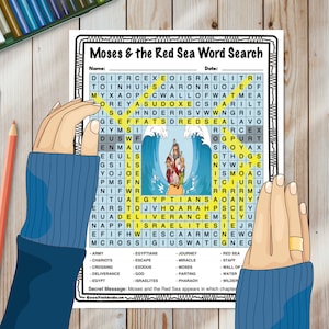 The Story of Moses Word Search and Crossword Puzzle Activity Pack ...