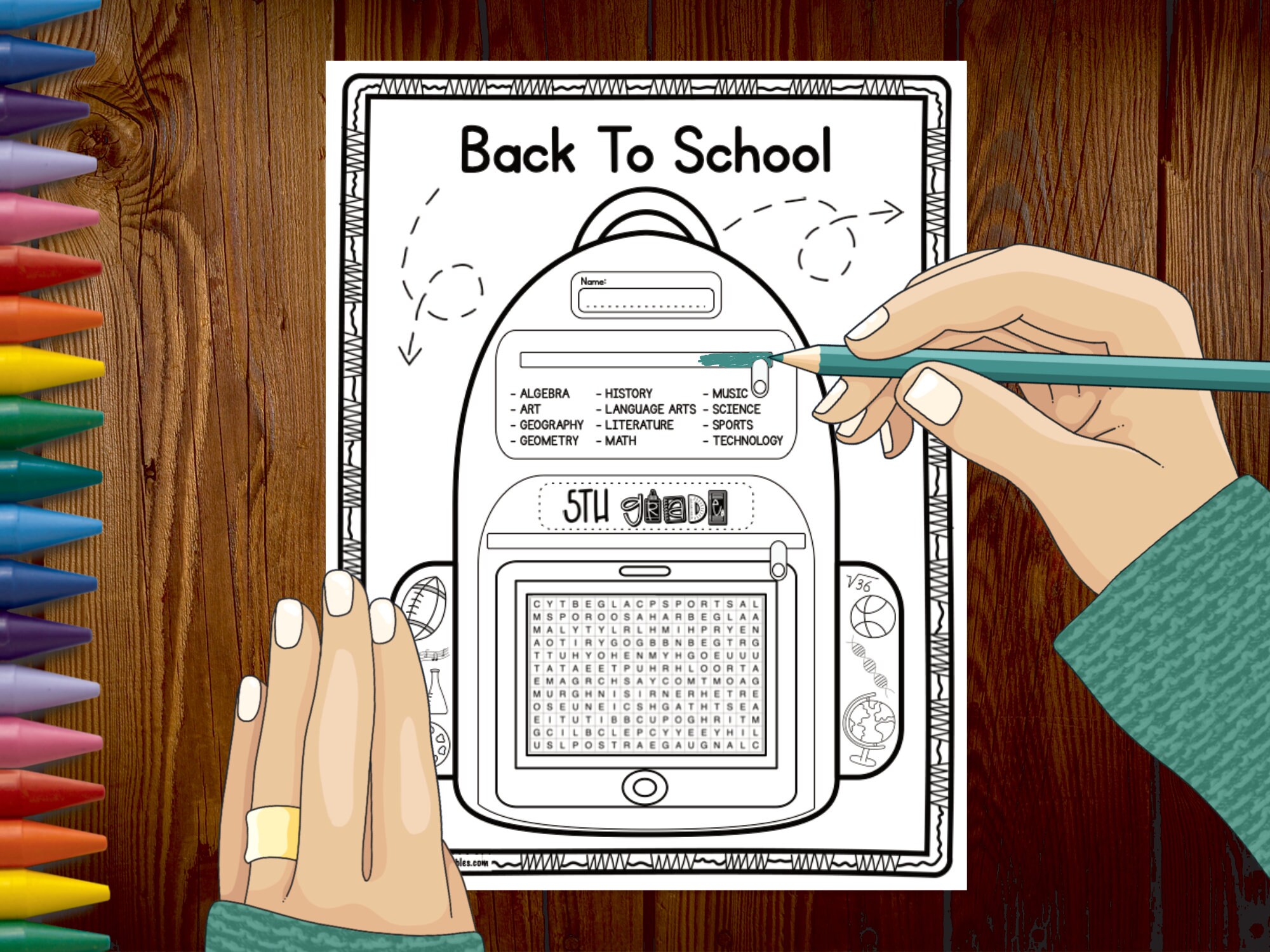 5th Grade Back to School Complete BUNDLE 18 X No Prep Games, Puzzles ...