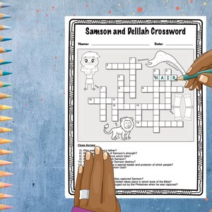 Samson and Delilah Word Search and Crossword Puzzle Activity Pack ...