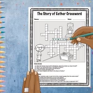 The Story of Esther Word Search and Crossword Puzzle Activity Pack ...
