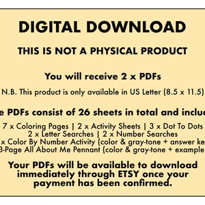 Kindergarten Back to School Activities BUNDLE - 16 No Prep Coloring ...