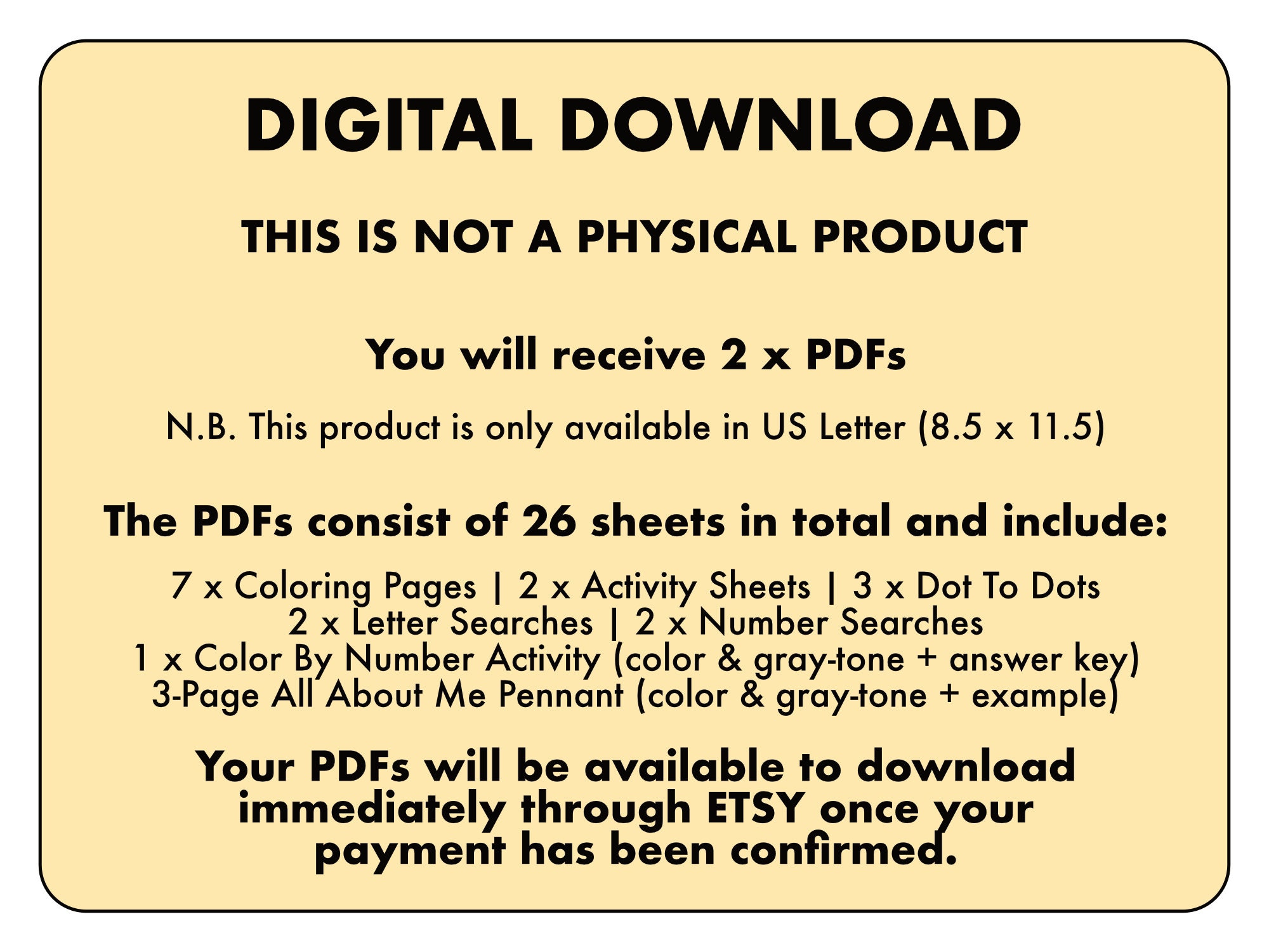 Kindergarten Back to School Activities BUNDLE 16 No Prep - Etsy