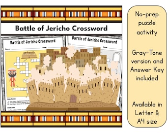 The Story of Joseph Crossword Puzzle Printable - Answer Key Included ...