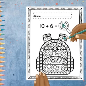 Kindergarten Back to School Activities BUNDLE - 16 No Prep Coloring ...