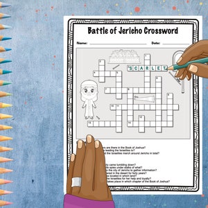 Joshua and the Battle of Jericho Crossword Puzzle Printable - Answer ...