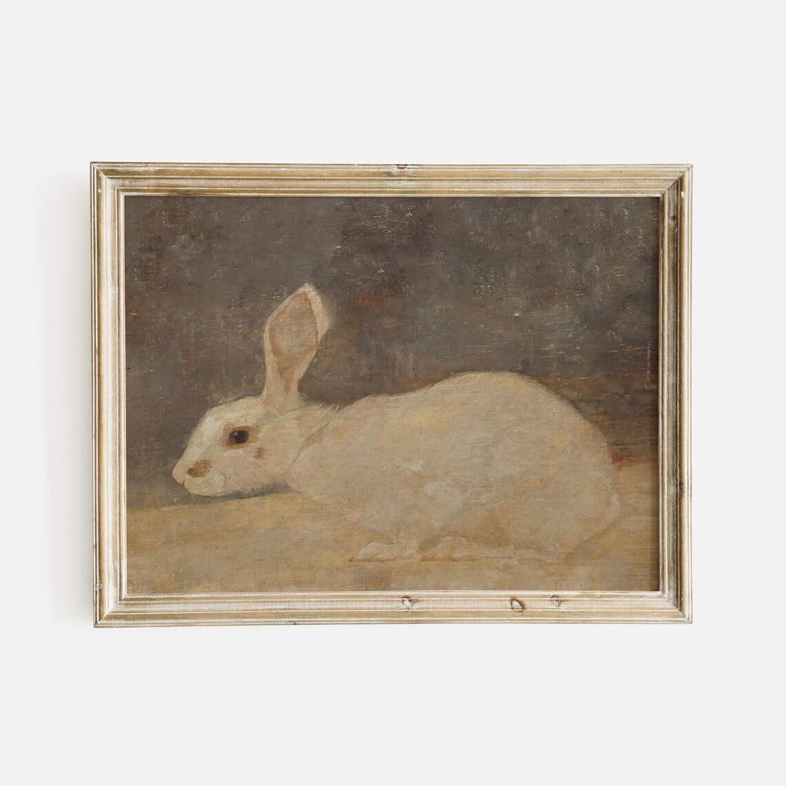 White Rabbit Print, Woodland Nursery Wall Decor, Easter Bunny Print - Etsy