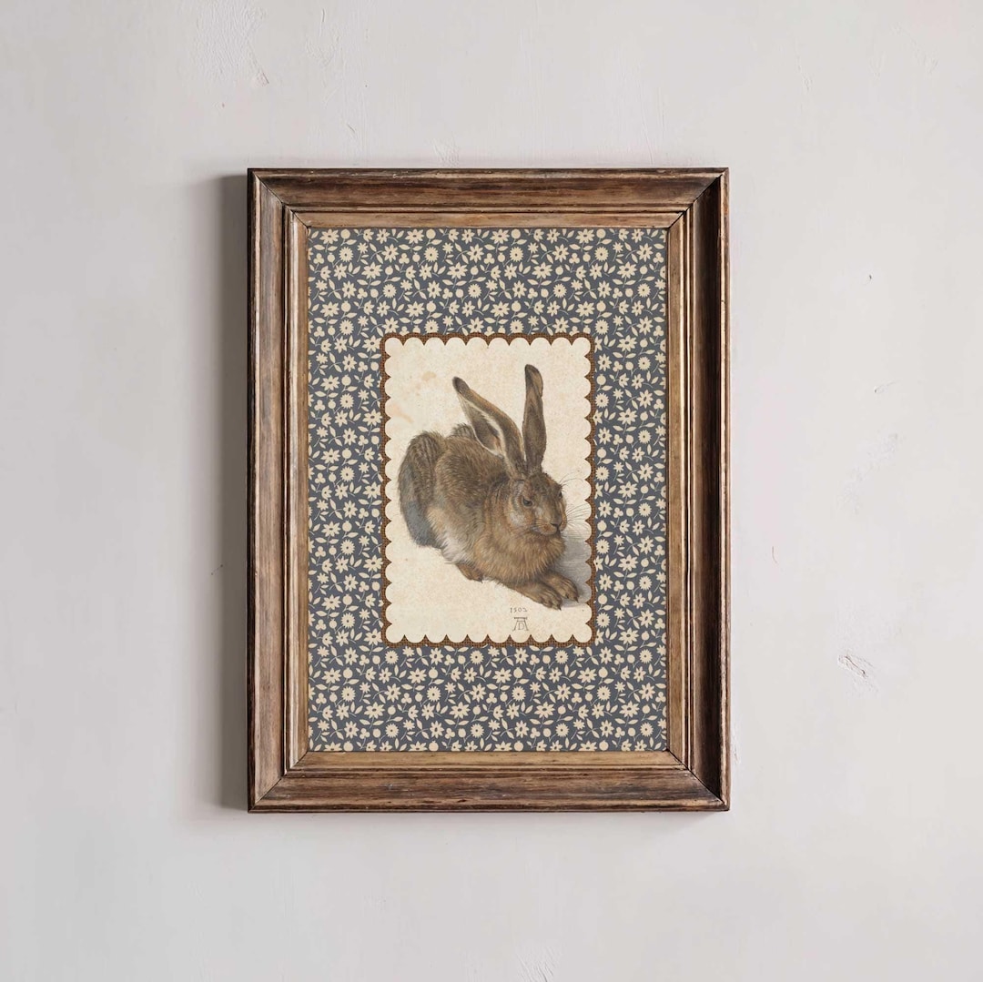 Vintage Hare Print: Albrecht Dürer Rabbit Art, Cottagecore Decor - Etsy