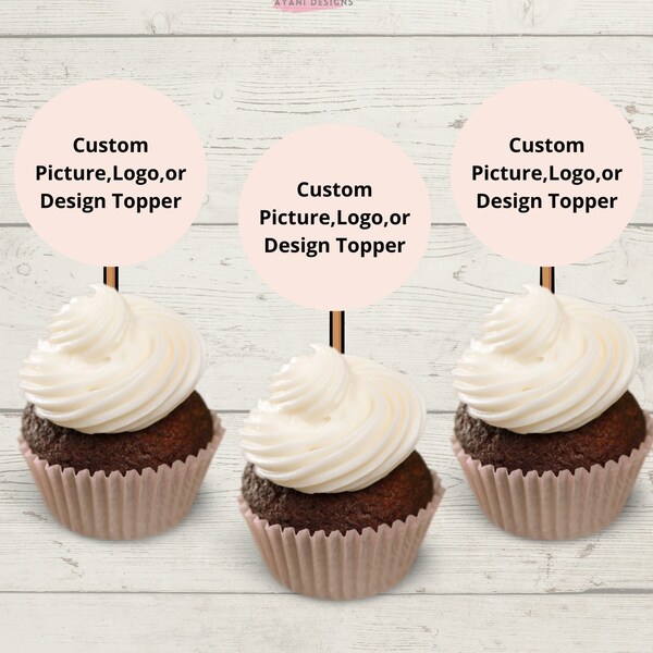 Cupcake Topper Logo - Etsy